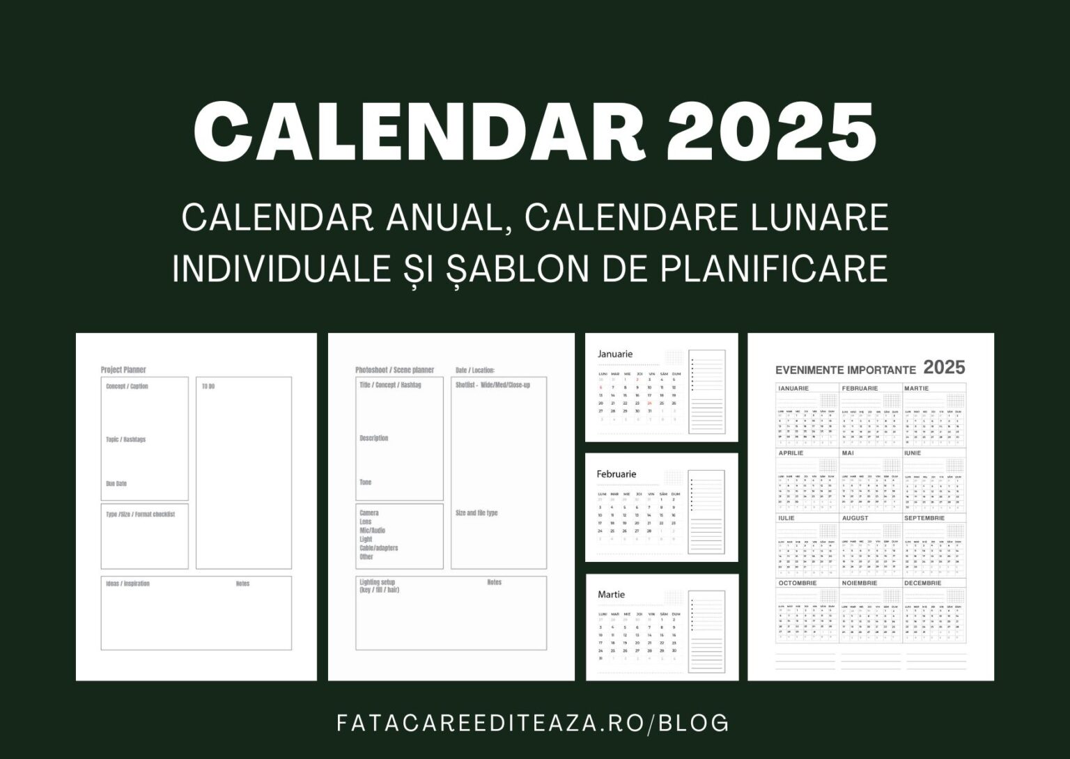 Calendar 2025 – Zile libere în 2025, Calendar Lunar